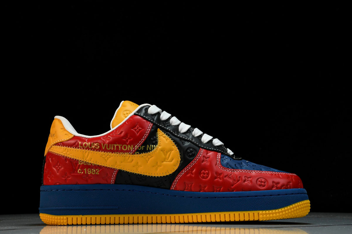 Louis Vuittоп x AF1 by Virgil Abloh 'Yellow Blue Red' – Drip Locker USA