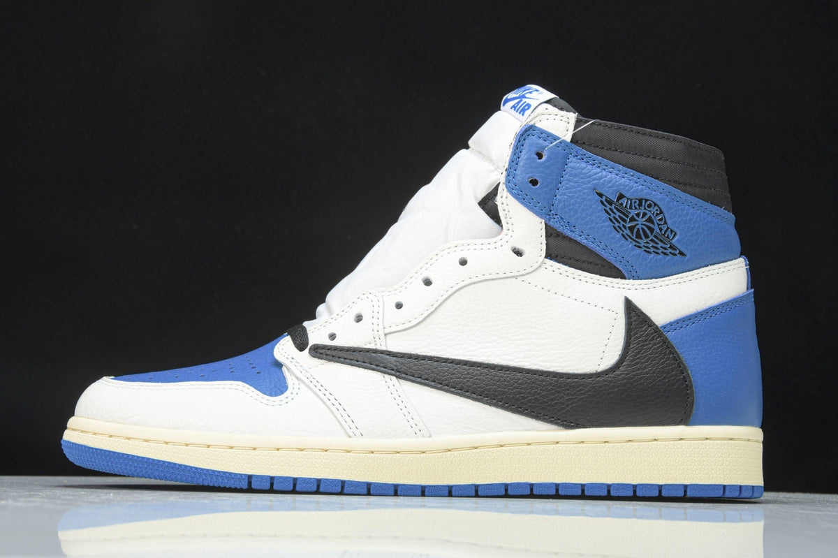 Travis Scott AJ1 Retro High x Fragment ‘Military Blue' – Drip Locker USA